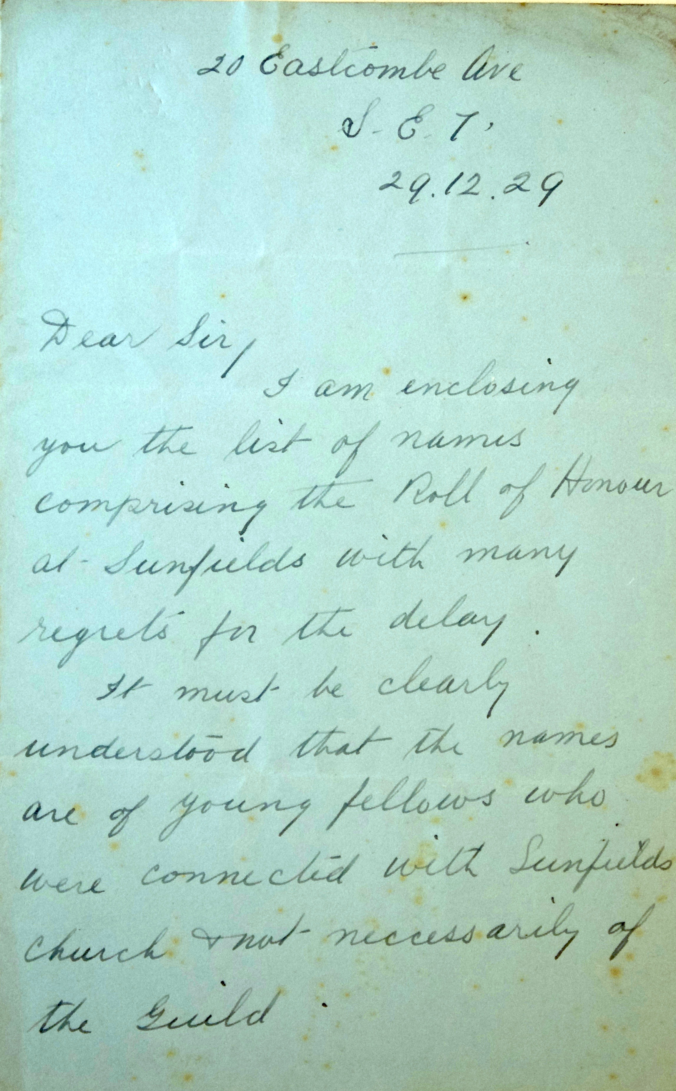 Sunfields Methodist Church | A Wesleyan Roll of Honour | My Methodist ...