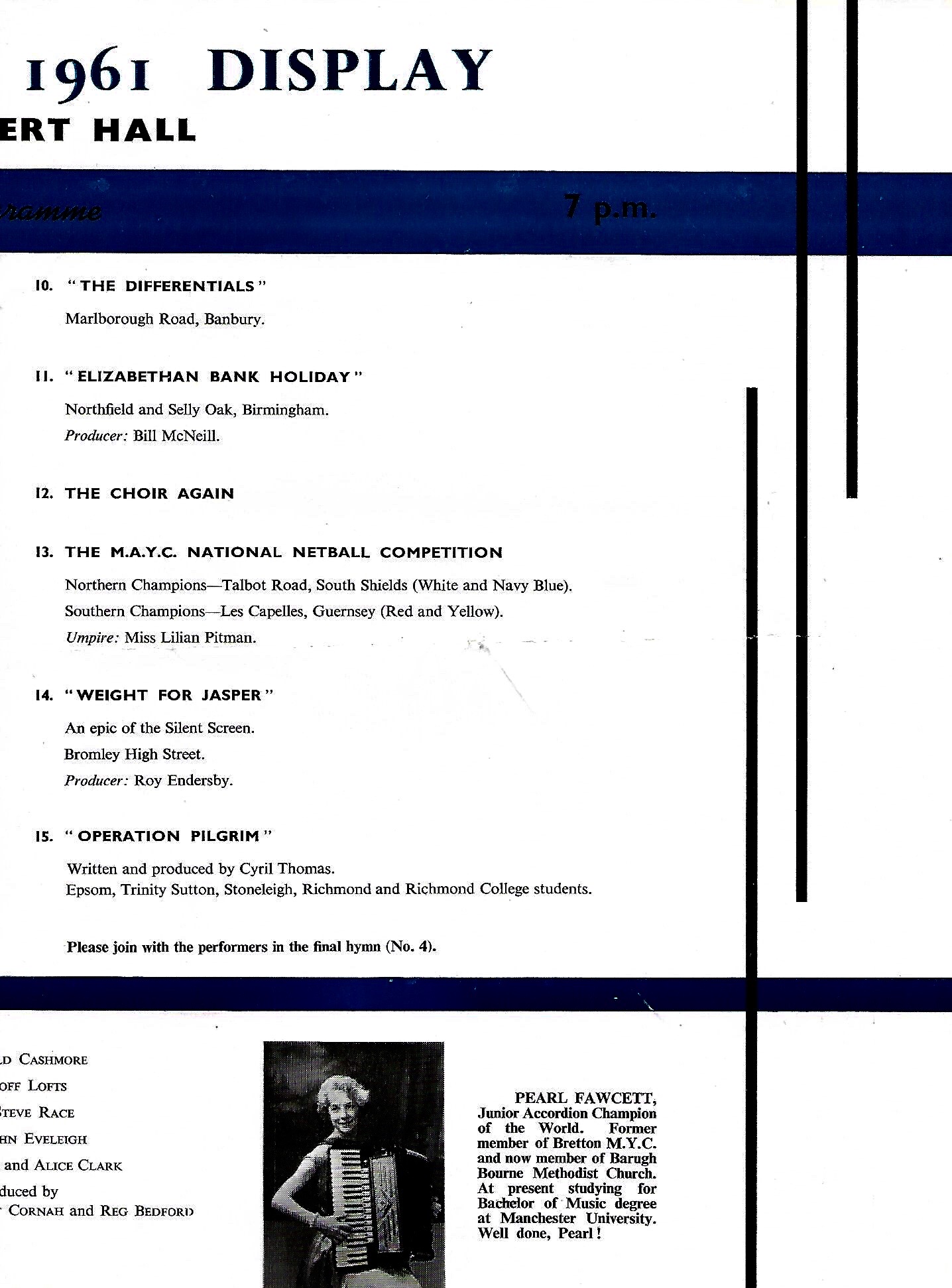 MAYC weekend 1961 | MAYC and other Youth Groups | My Methodist History