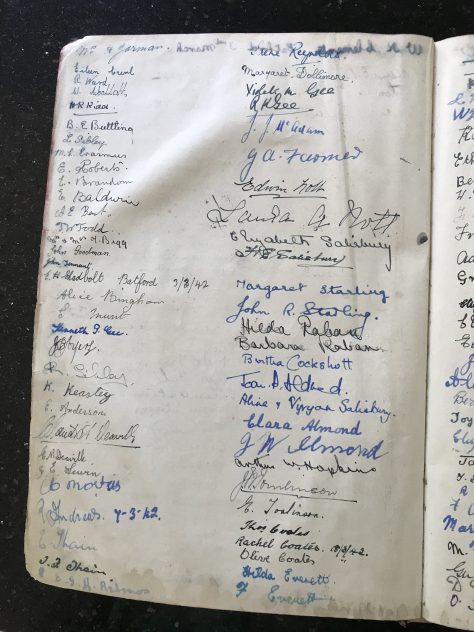 Bible presented to Batford Methodist Church on re-opening after WW2 ...