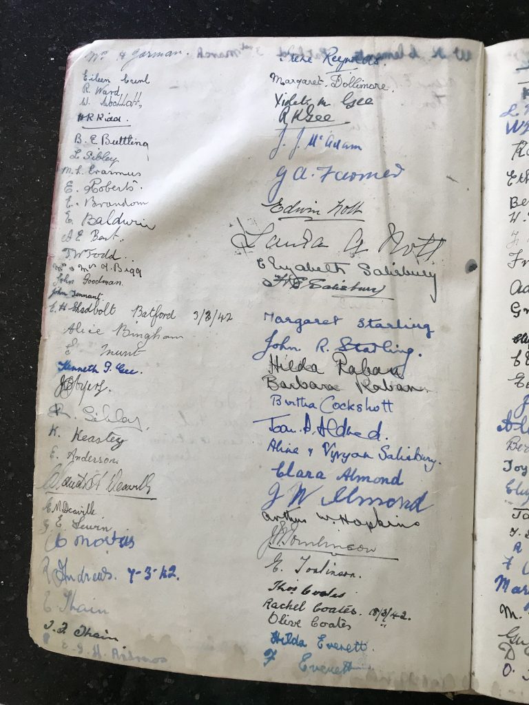 Bible presented to Batford Methodist Church on re-opening after WW2 ...