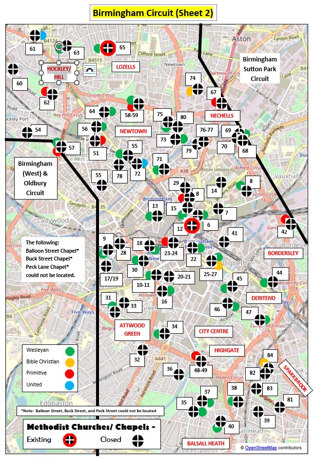 Birmingham District: past and present chapels of the connexion | Past ...