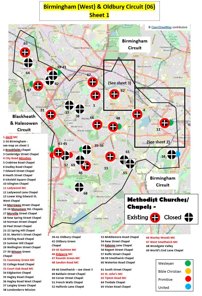 Birmingham District: past and present chapels of the connexion | Past ...
