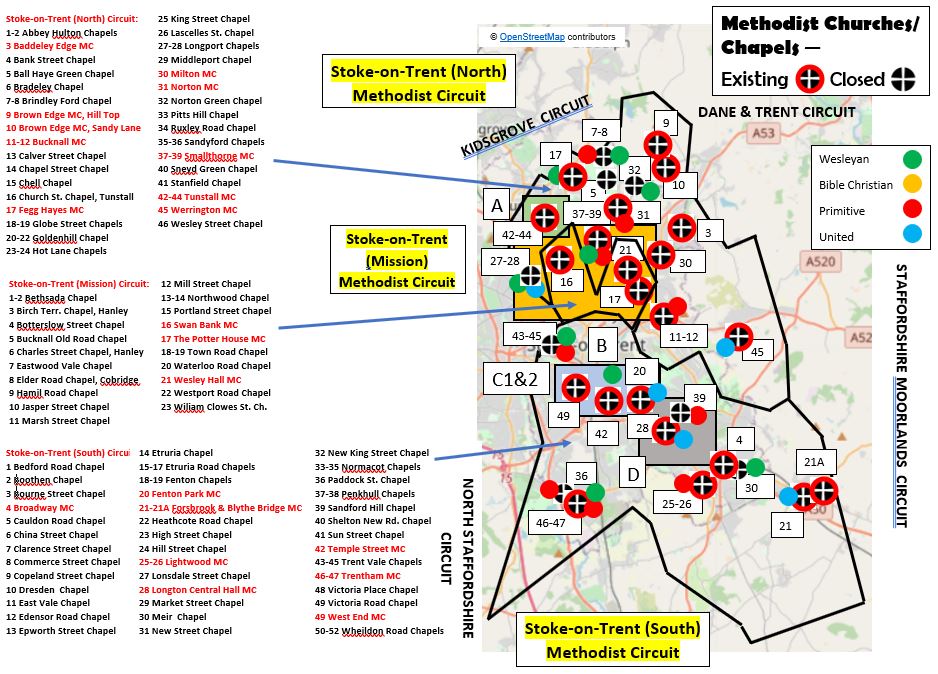 Chester & Stoke-on-Trent District: past and present chapels of the ...