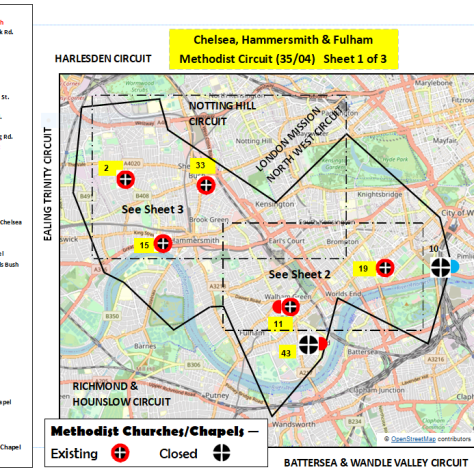 London District: circuits A - F: past and present chapels of the ...