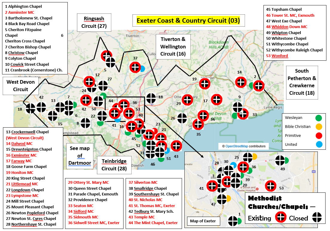 Plymouth and Exeter District: past and present chapels of the connexion ...