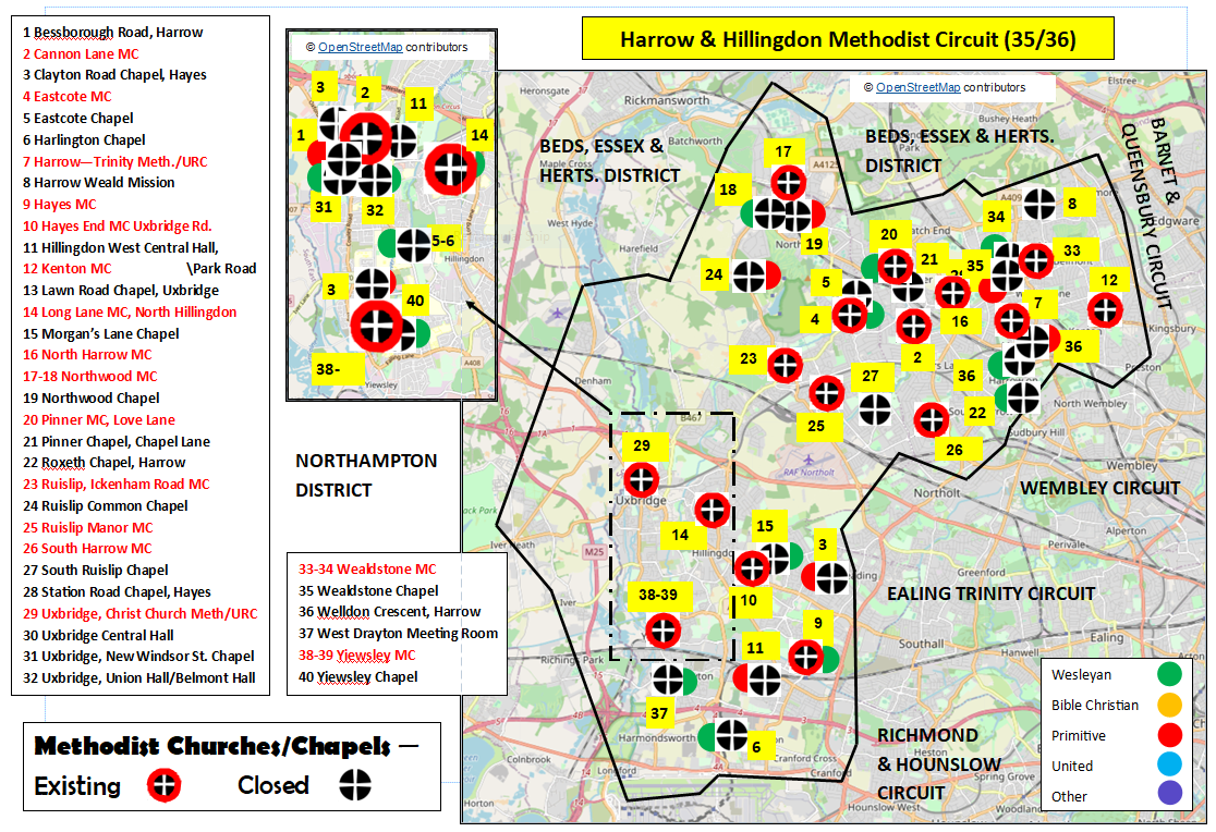 London District: circuits G - O: past and present chapels of the ...