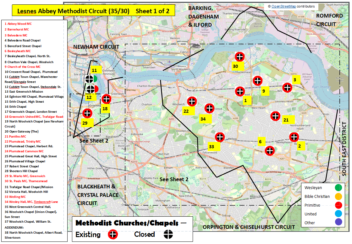 London District: circuits G - O: past and present chapels of the ...