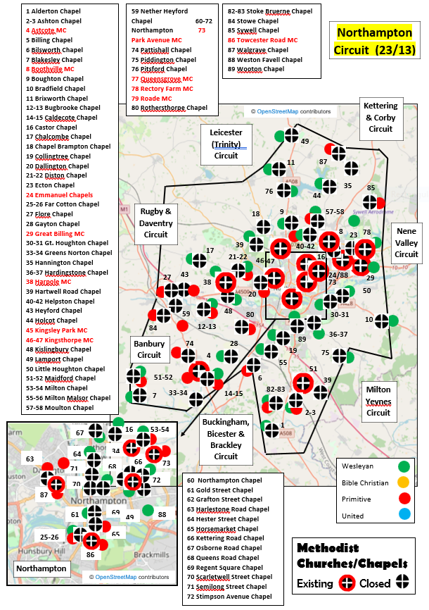 Northampton District: past and present chapels of the connexion | Past ...
