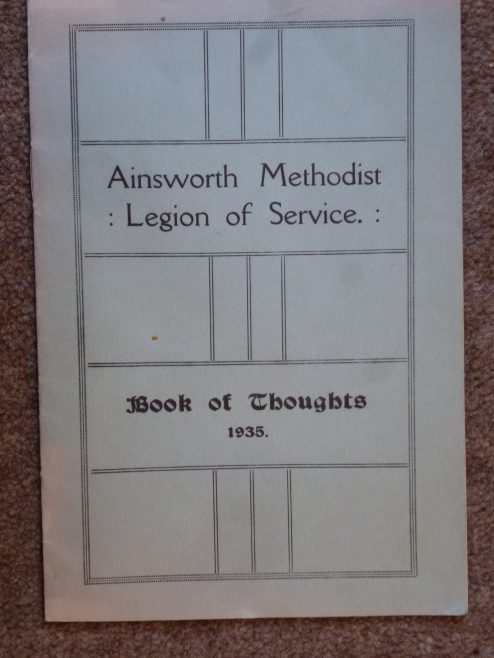 Ainsworth Methodist Church memorabilia | Memorabilia and artefacts ...
