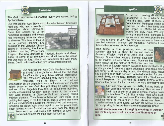 Ainsworth Methodist Church, Wesley Guild | Church Events, Wesley Guilds ...